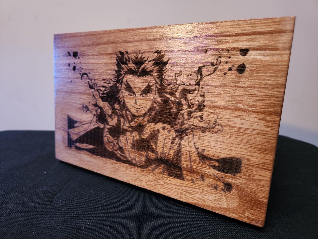Demon Slayer Rengoku Wooden Box - Etsy