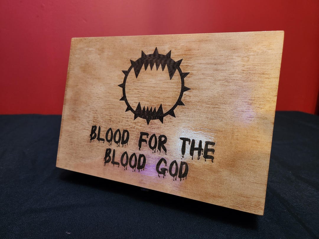 W40K World Devourers Blood Wooden Box - Etsy