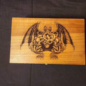 Cthulhu HP Lovecraft Eldritch Horror Wooden Box - Etsy