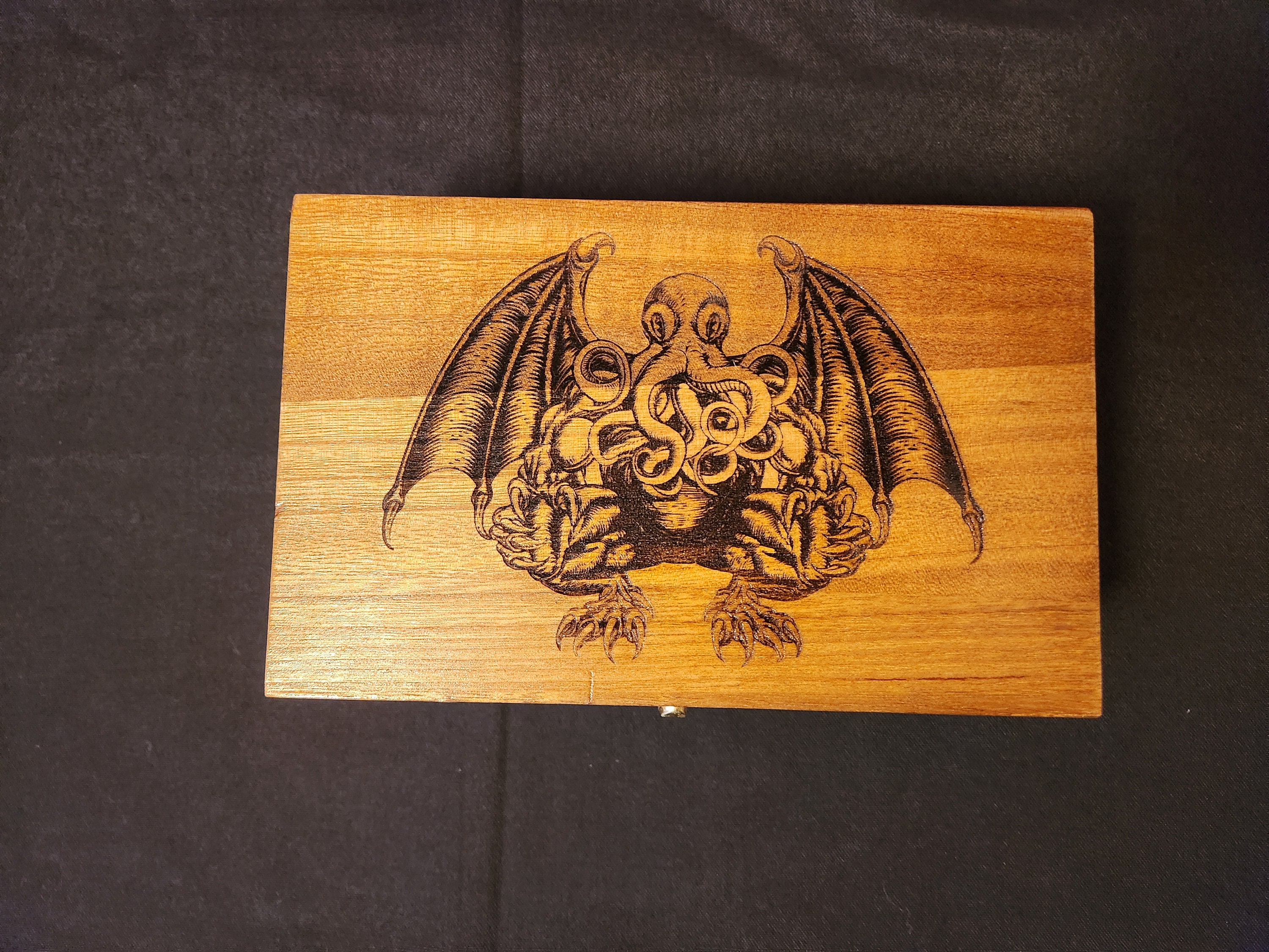 Cthulhu HP Lovecraft Eldritch Horror Wooden Box - Etsy