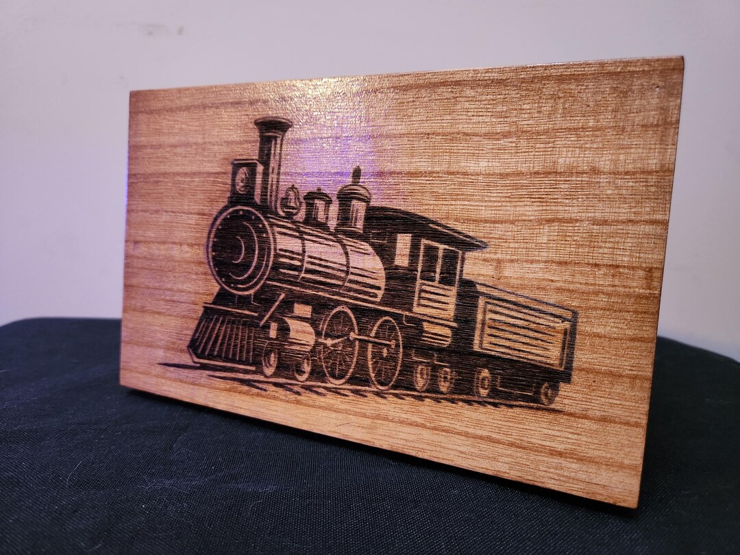 Steam Train Wooden Box - Etsy