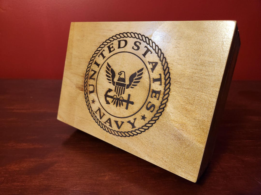 United States Navy Wooden Box - Etsy