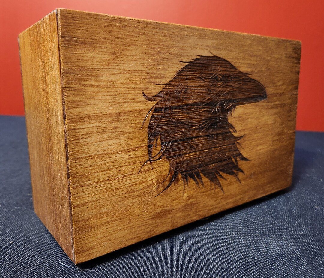 Wilderness Raven Wooden Box - Etsy