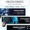 Linkedin Banner Minimalist Background Linkedin Banner Canva Linkedin ...