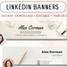 Linkedin Banner Minimalist Background Linkedin Banner Canva Linkedin ...