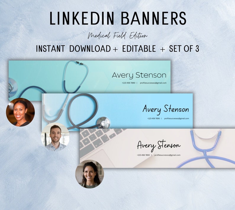 Medical Field Linkedin Banner | Healthcare Template (digital Download ...