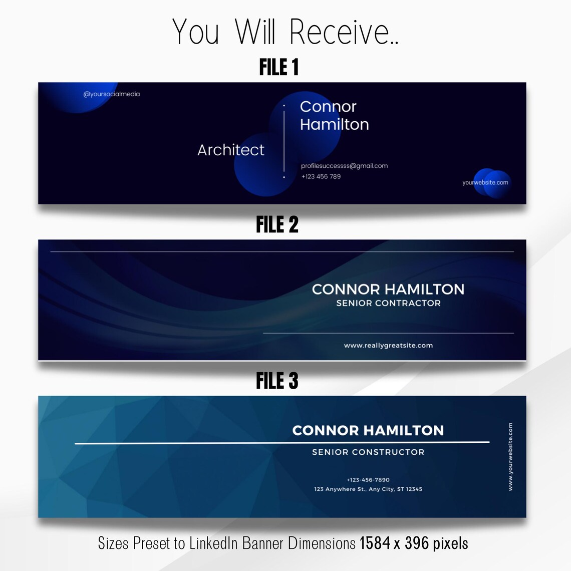 Blue Themed Linkedin Banner | Linkedin Banner Canva | Linkedin ...