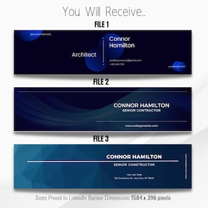 Blue Themed Linkedin Banner | Linkedin Banner Canva | Linkedin ...