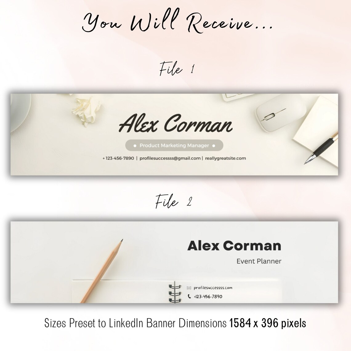 Linkedin Banner | Minimalist Background | Linkedin Banner Canva ...