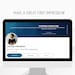 Blue Linkedin Banner Template | Professional Profile Background (set of ...