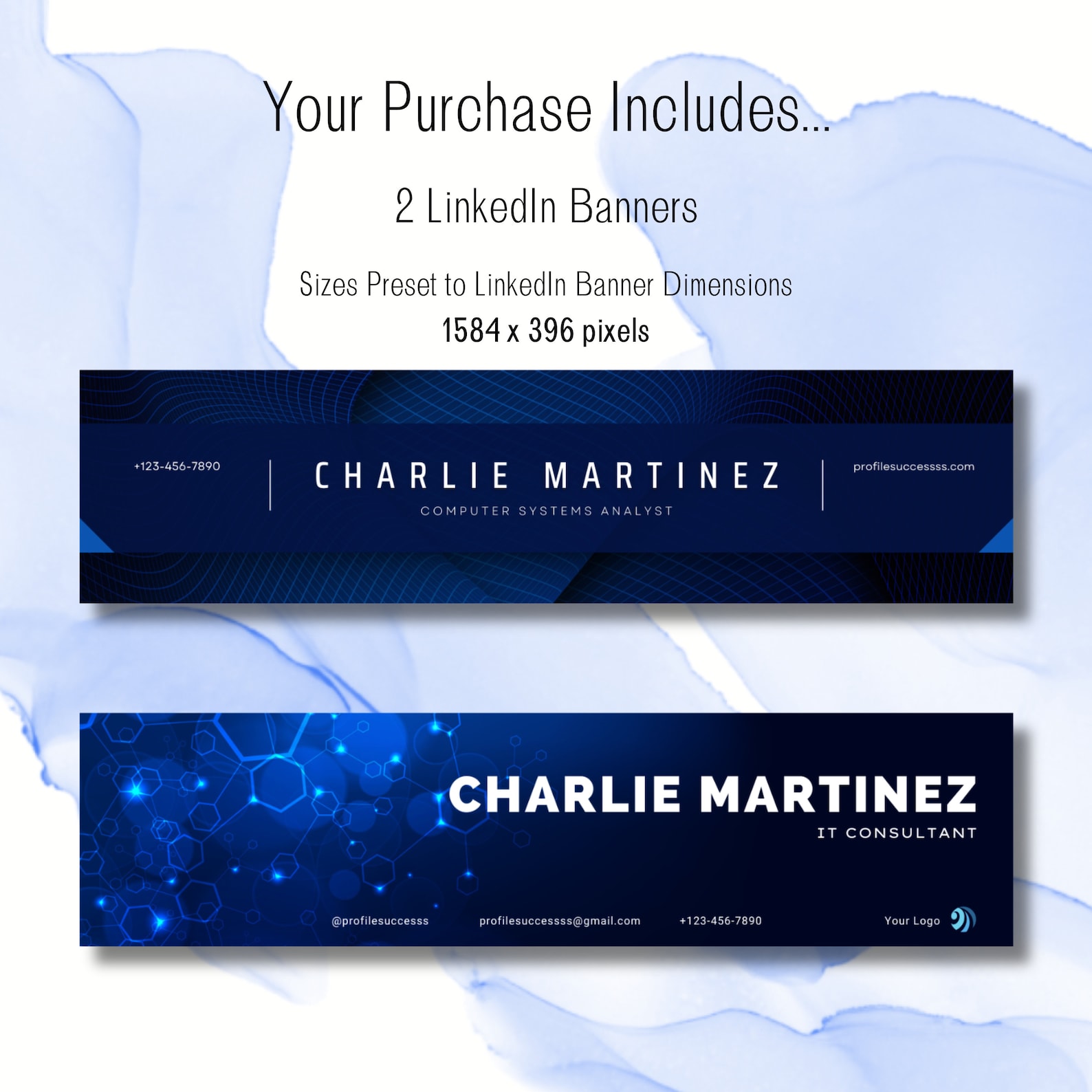 Tech Linkedin Banner | Linkedin Banner Canva | Linkedin Background ...