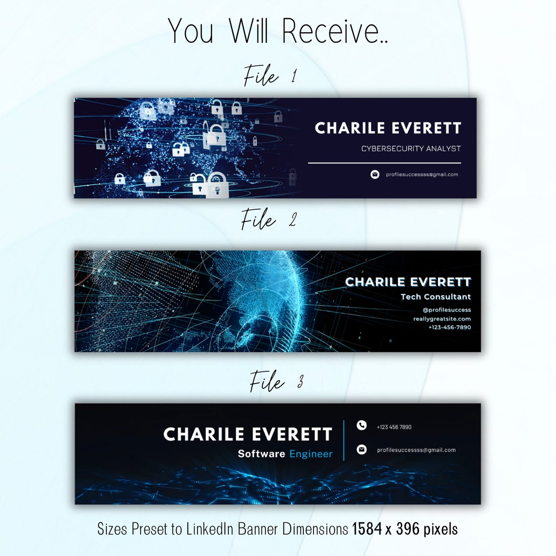 Tech Linkedin Banner | Professional Profile Template (PDF) - Etsy