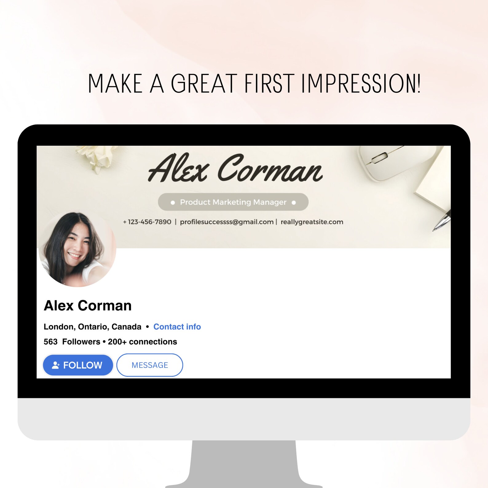 Linkedin Banner Minimalist Background Linkedin Banner Canva Linkedin ...