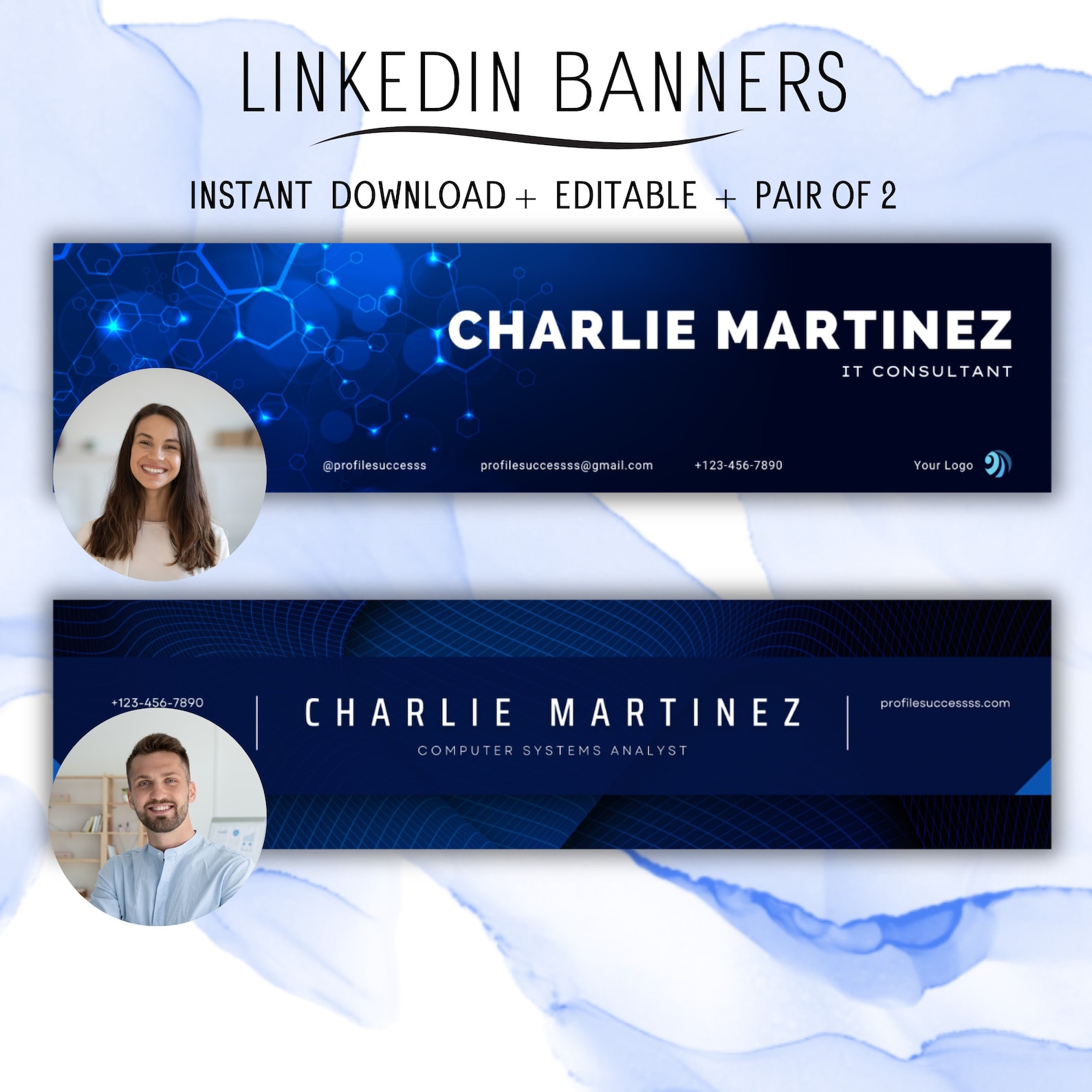 Tech Linkedin Banner | Linkedin Banner Canva | Linkedin Background ...