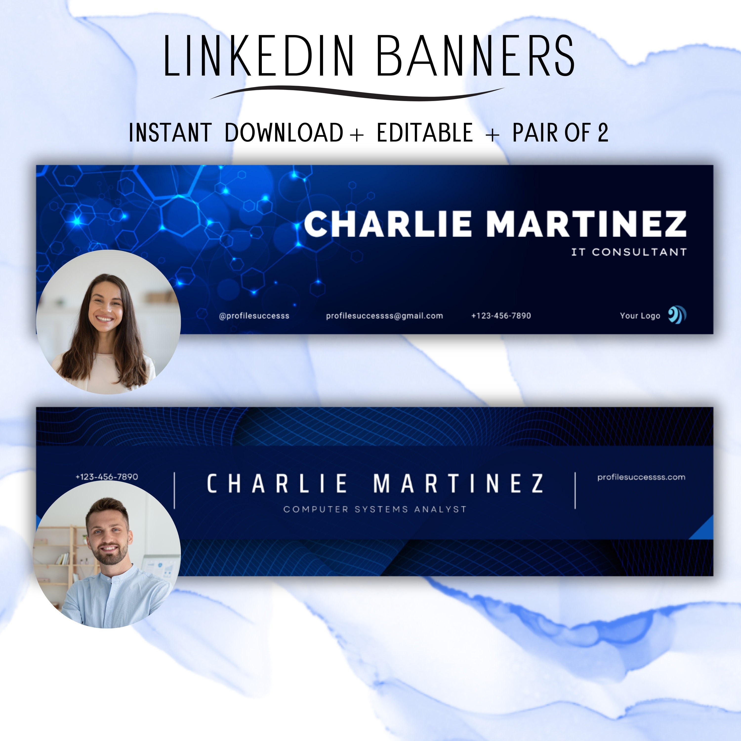 Tech Linkedin Banner | Linkedin Banner Canva | Linkedin Background ...