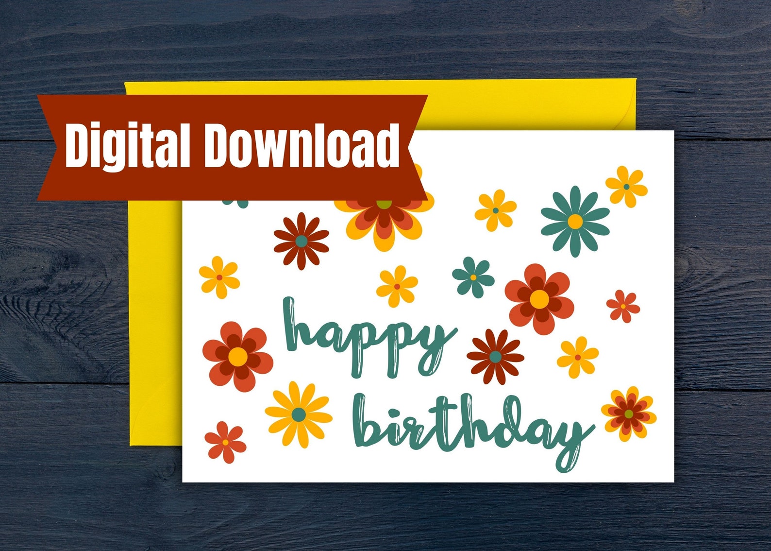 Printable Digital Birthday Card | Happy Birthday | Printable Card ...