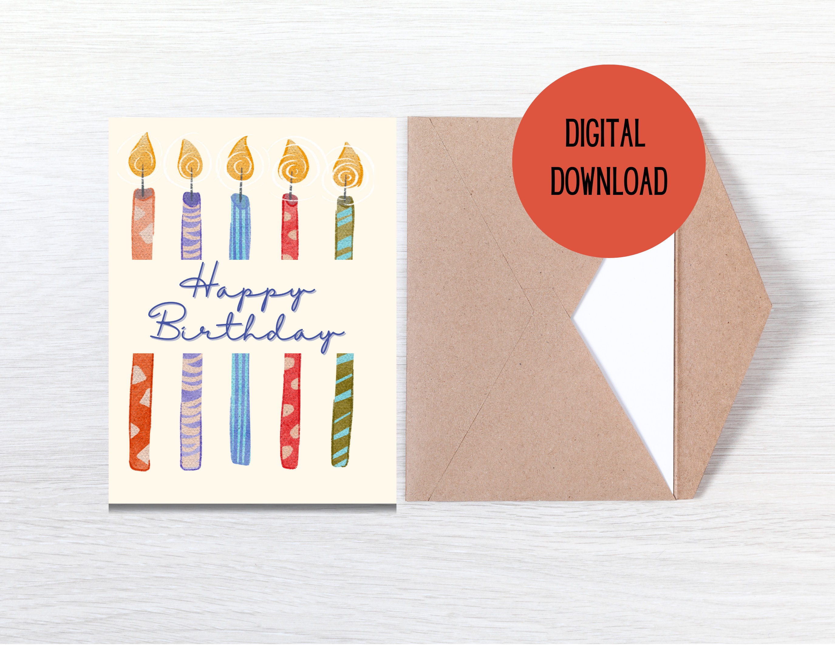 Printable Digital Birthday Card | Happy Birthday | Printable Card ...