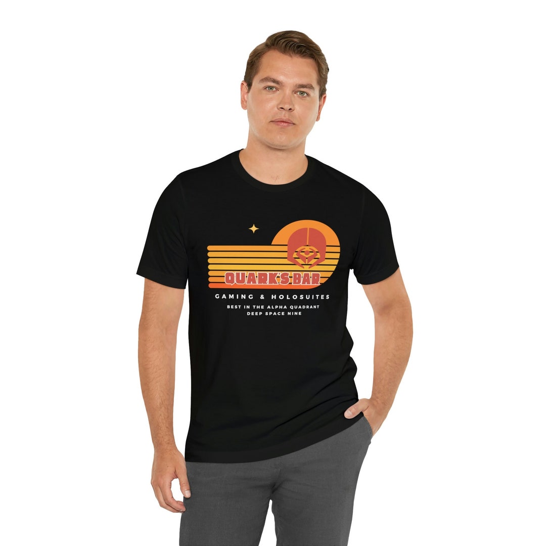 Quark's Bar Deep Space Nine Parody T-shirt Jersey Short Sleeve Tee Fans ...