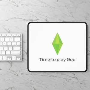 The Sims Time to Play God Gaming Mouse Pad Funny Sims Gifts, Office ...
