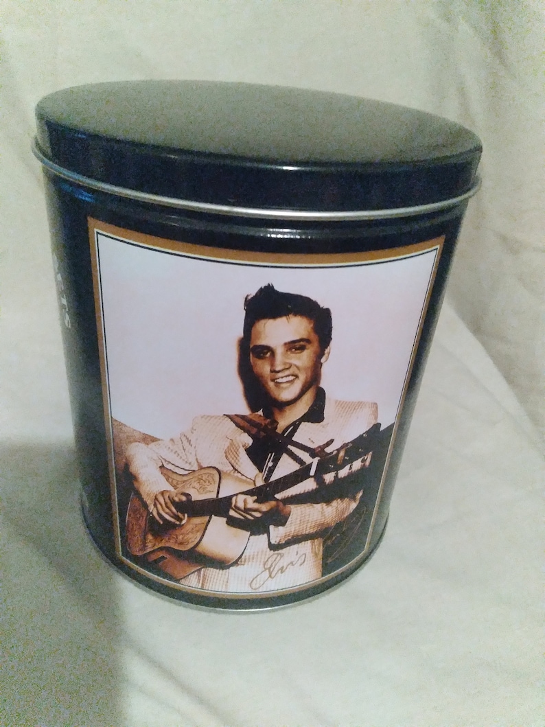 Elvis in the 50's Popcorn Tin Container Music Legend RARE - Etsy