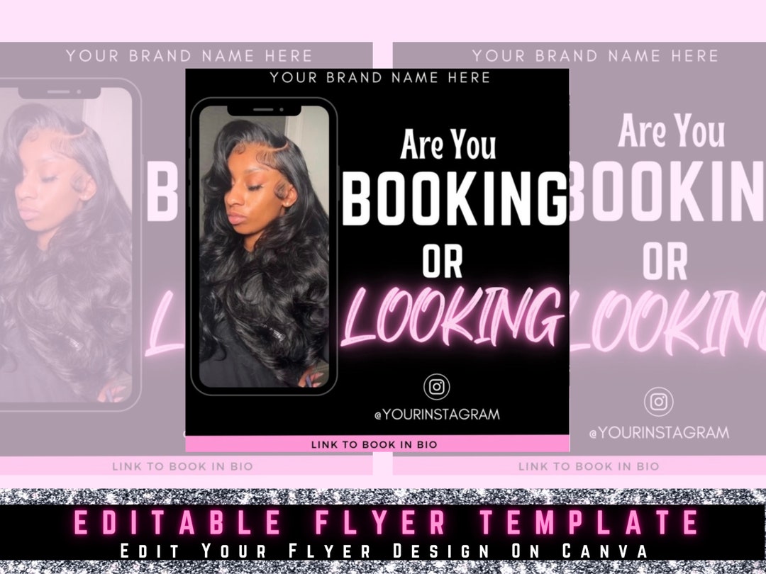 DIY Template, Appointments Available, Booking Flyer, Fully Customizable ...