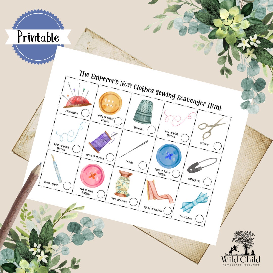 The Emperors New Clothes Scavenger Hunt Home School - Etsy