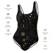 Celestial One Piece Swimsuit for Women, Black Celestial Swimwear, Moon ...