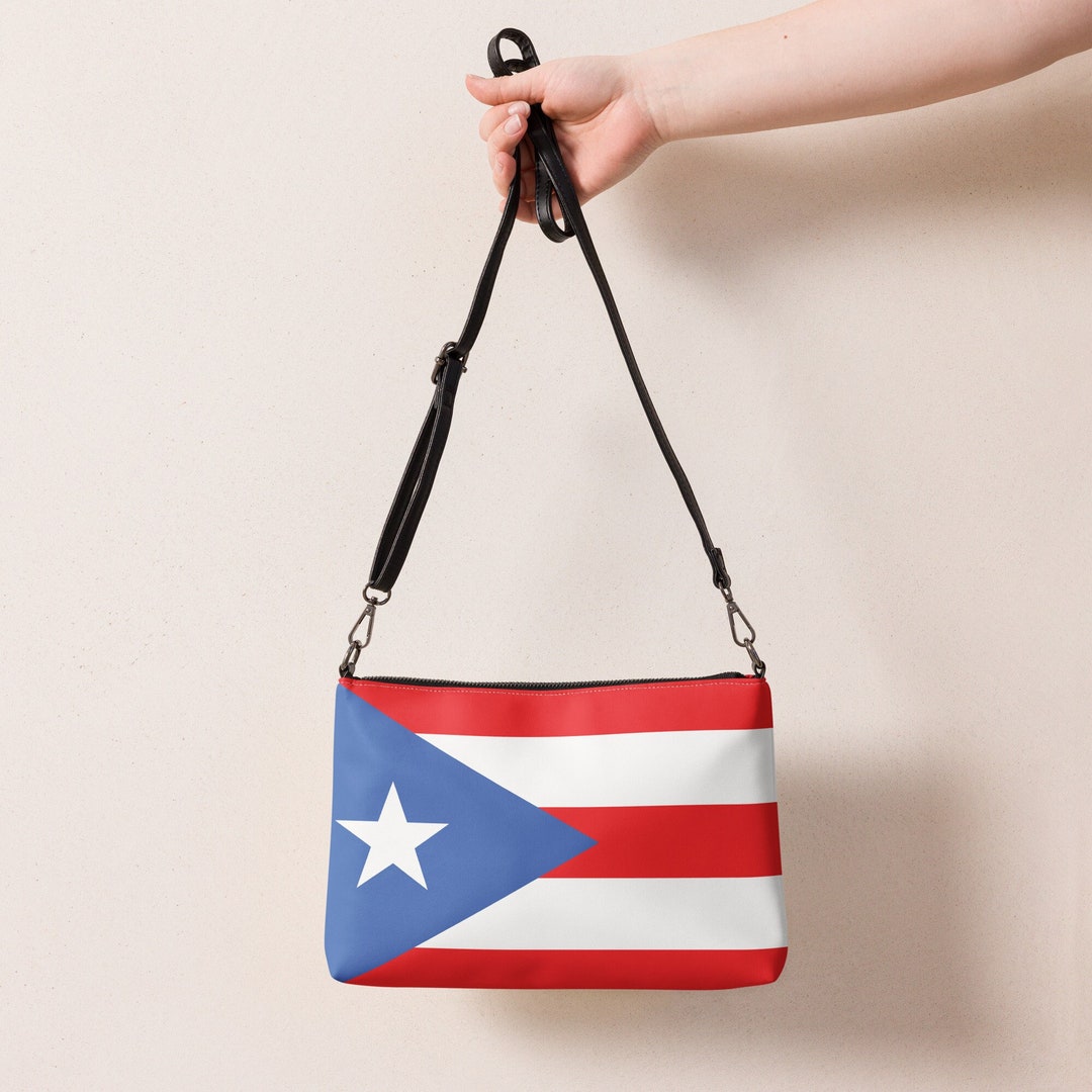 Puerto Rico Flag Crossbody Bag for Women, Puerto Rican Faux Leather ...