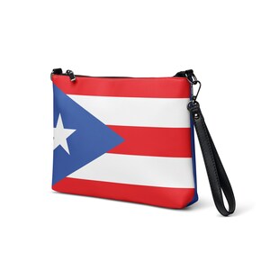 Puerto Rico Flag Crossbody Bag for Women, Puerto Rican Faux Leather ...