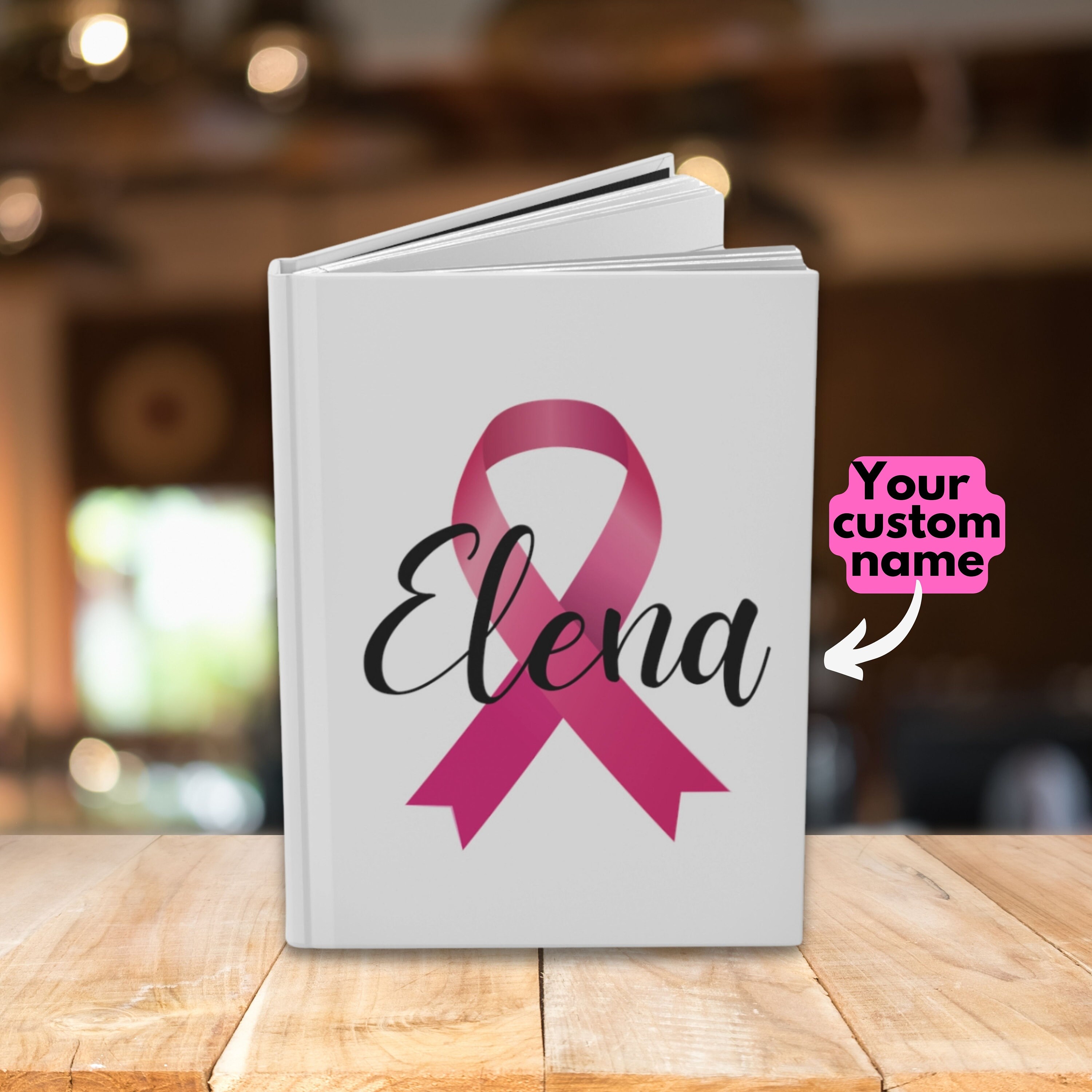 Breast Cancer Awareness Journal, Hardcover Journal for Cancer Survivor ...