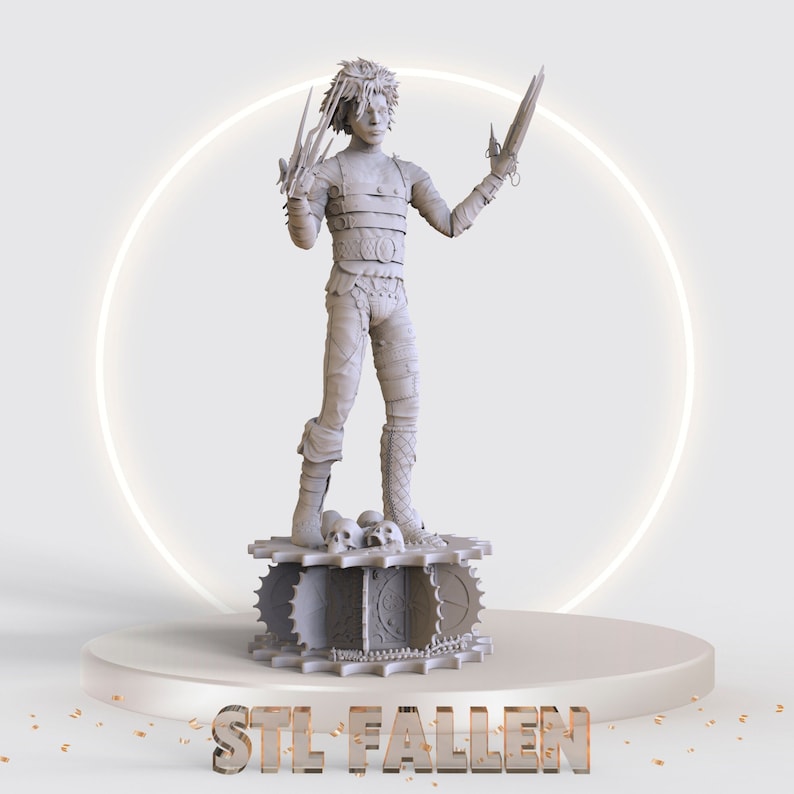 Edward Scissorhands 3D Printable STL File instant Download Fast and Easy Google Drive STL FILE ...