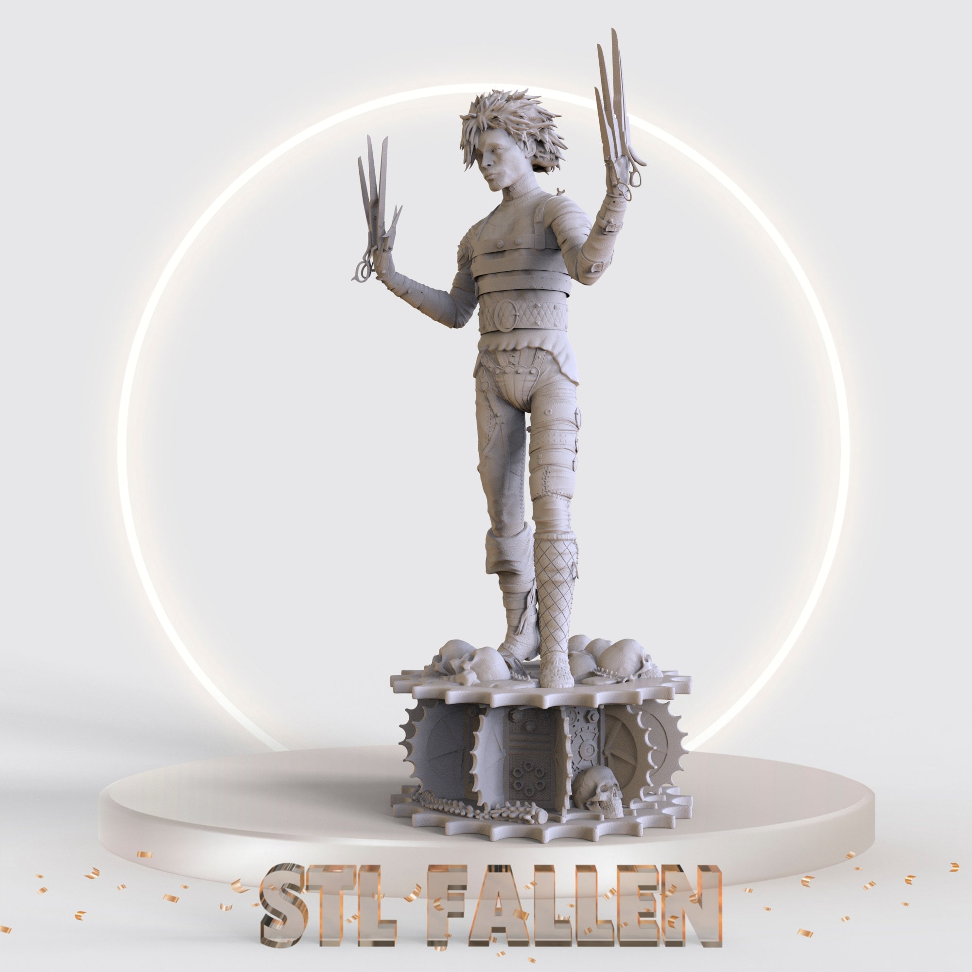 Edward Scissorhands 3D Printable STL File instant Download Fast and Easy Google Drive STL FILE ...