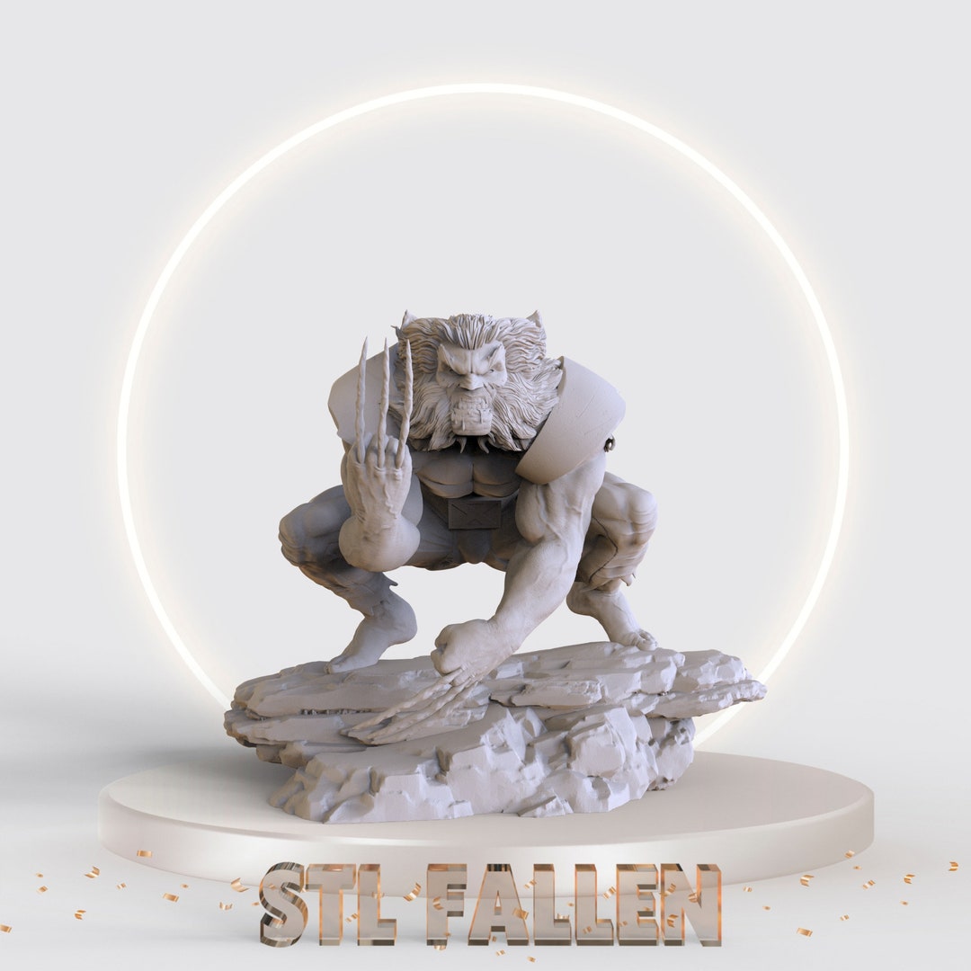 Wild Wolverine 3D Printable STL File instant Download Fast and Easy ...