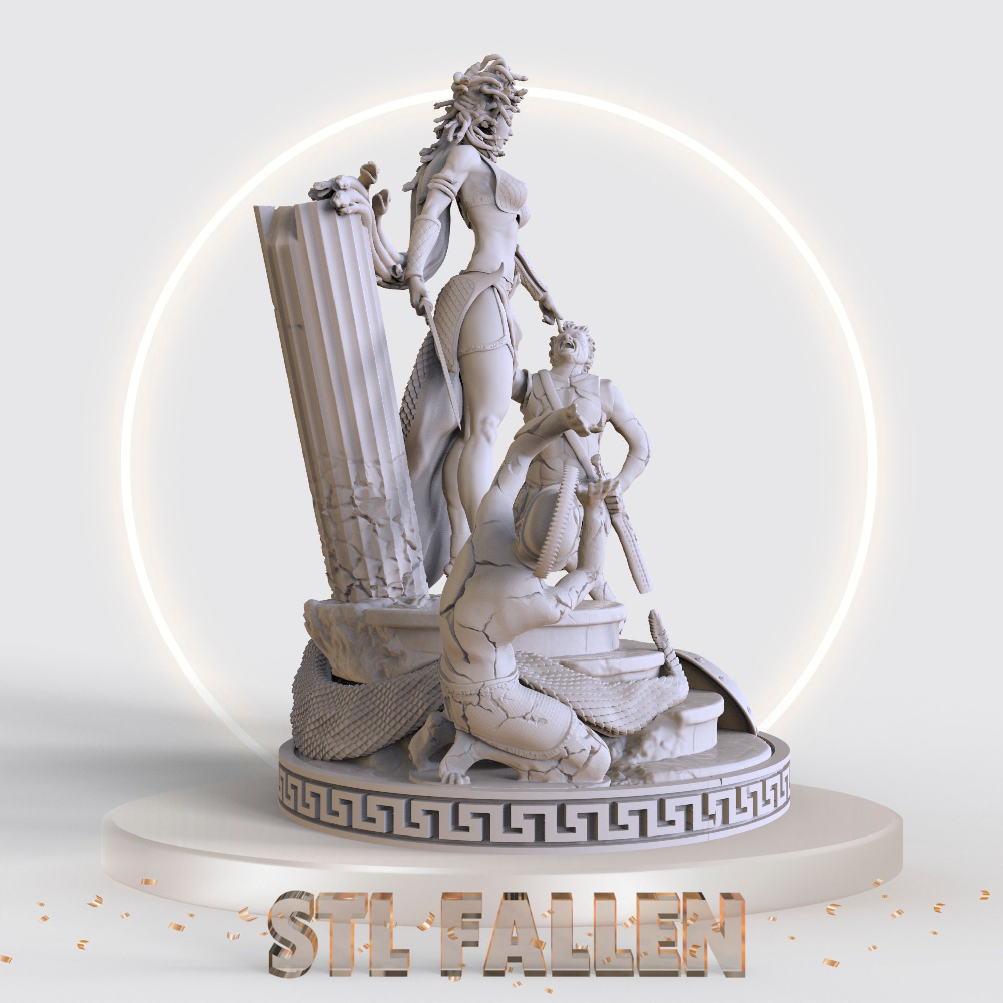 Medusa and Soldier 3D Printable STL File instant Download - Etsy