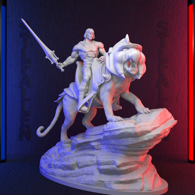 He-man 3D druckbare STL-Datei Sofortiger Download Schnell und einfach ...