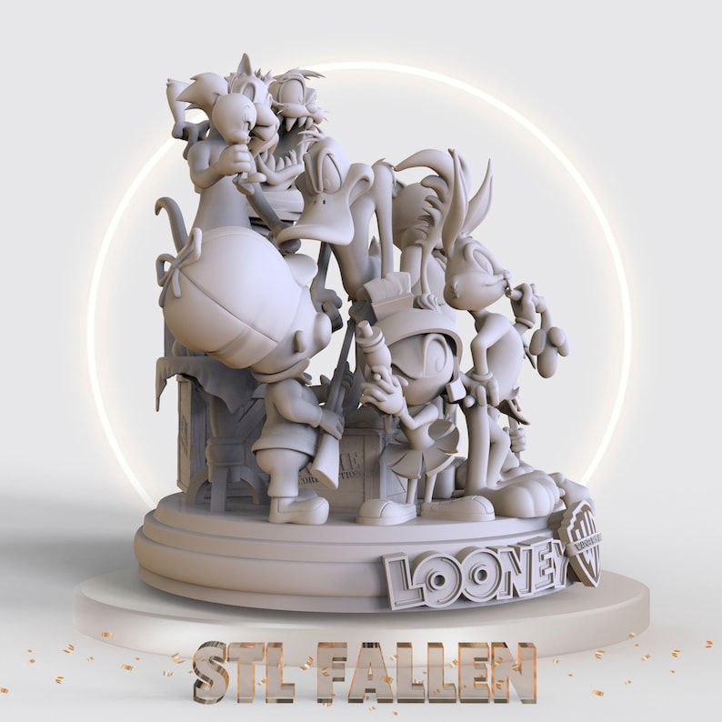 Looney Tunes Diorama 3D Printable STL File -instant Download - Fast and ...