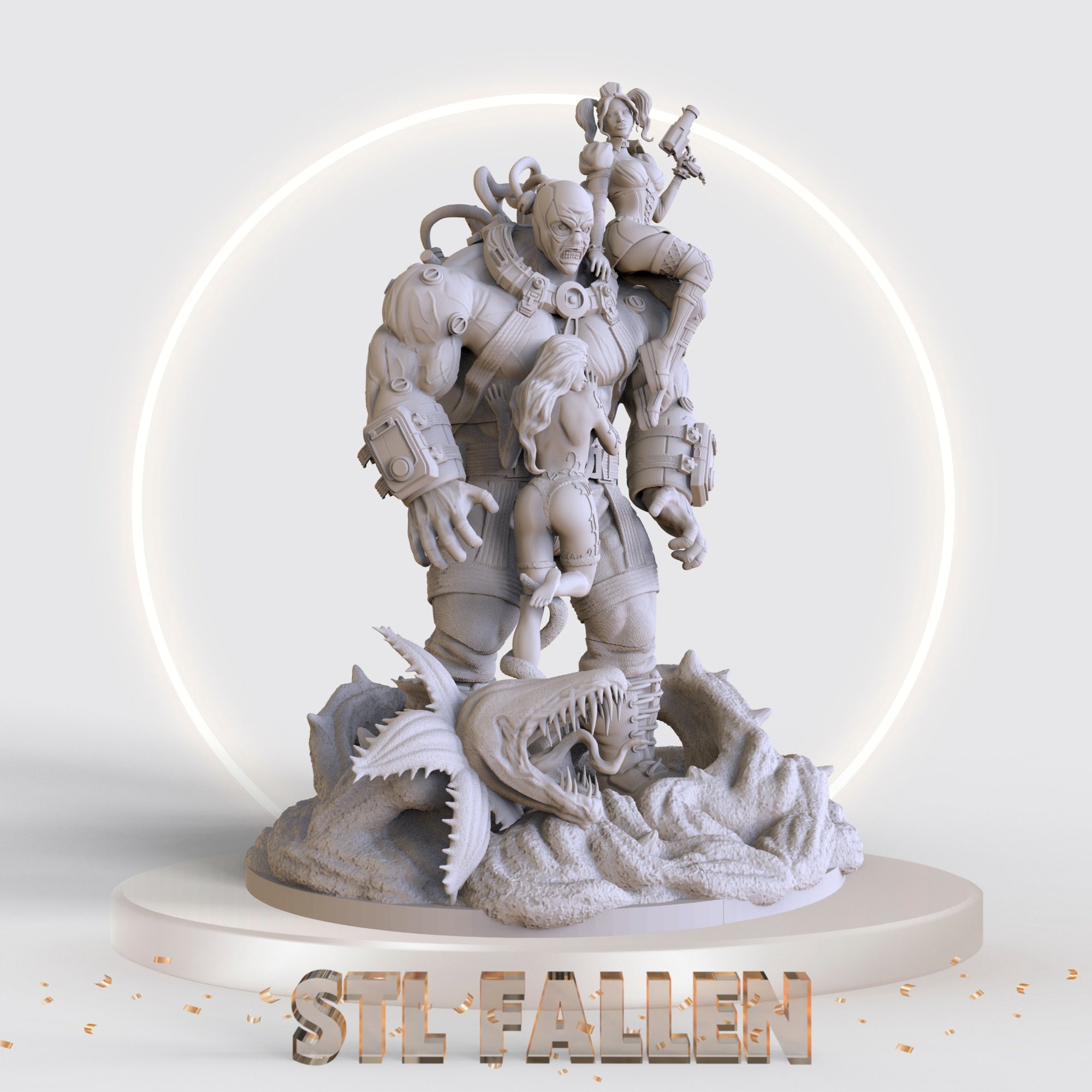 Bane Diorama 3D Printable STL File -instant Download - Fast and Easy ...