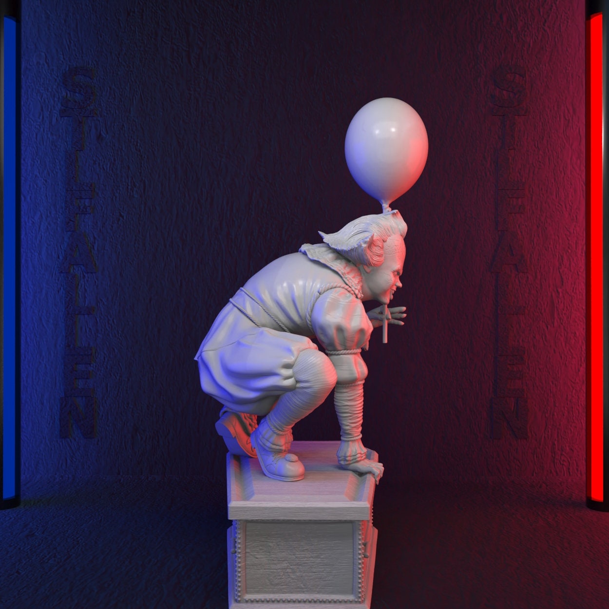 Pennywise 3D Printable STL File -instant Download - Fast and Easy ...