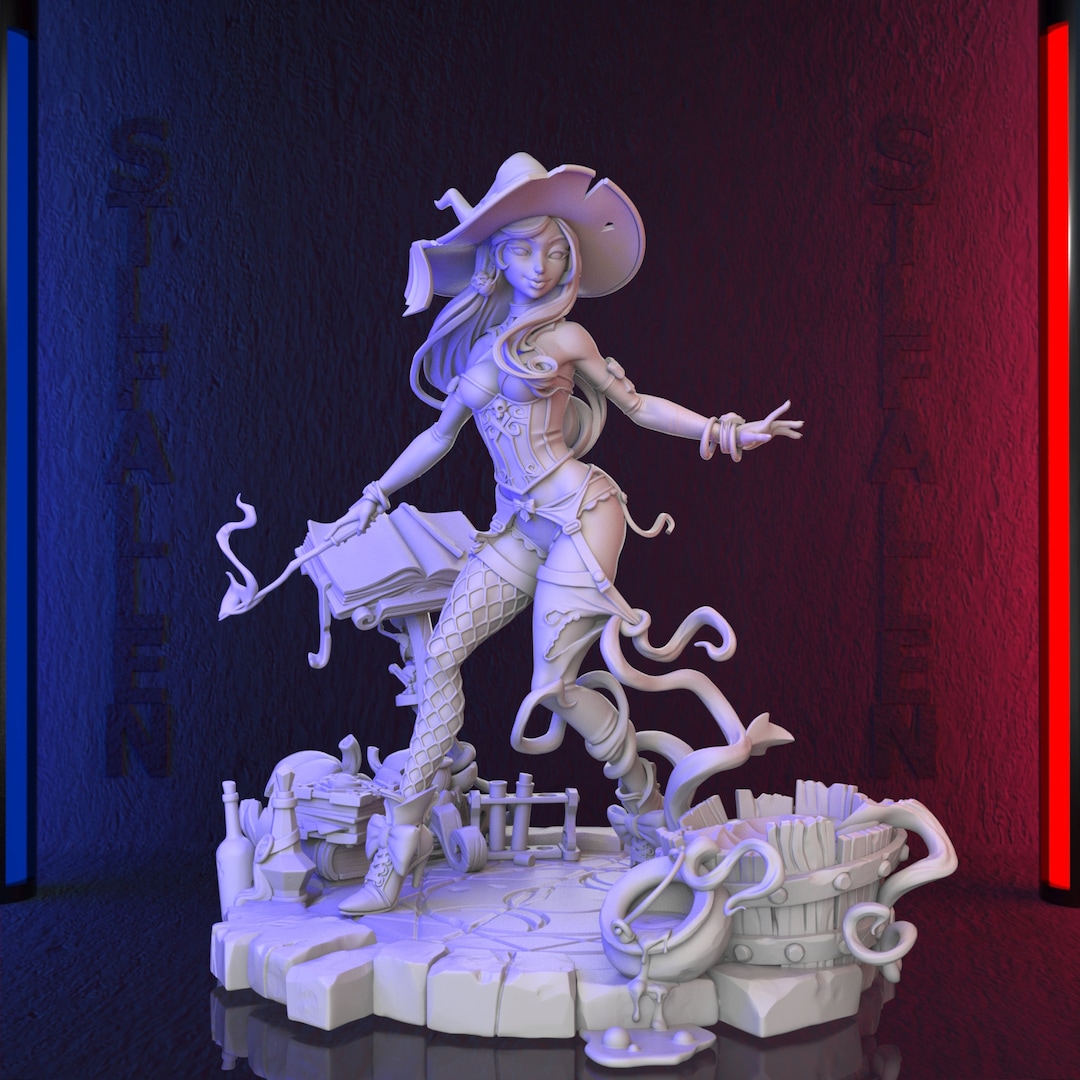 Witch 3D Printable STL File -instant Download - Fast and Easy Google ...