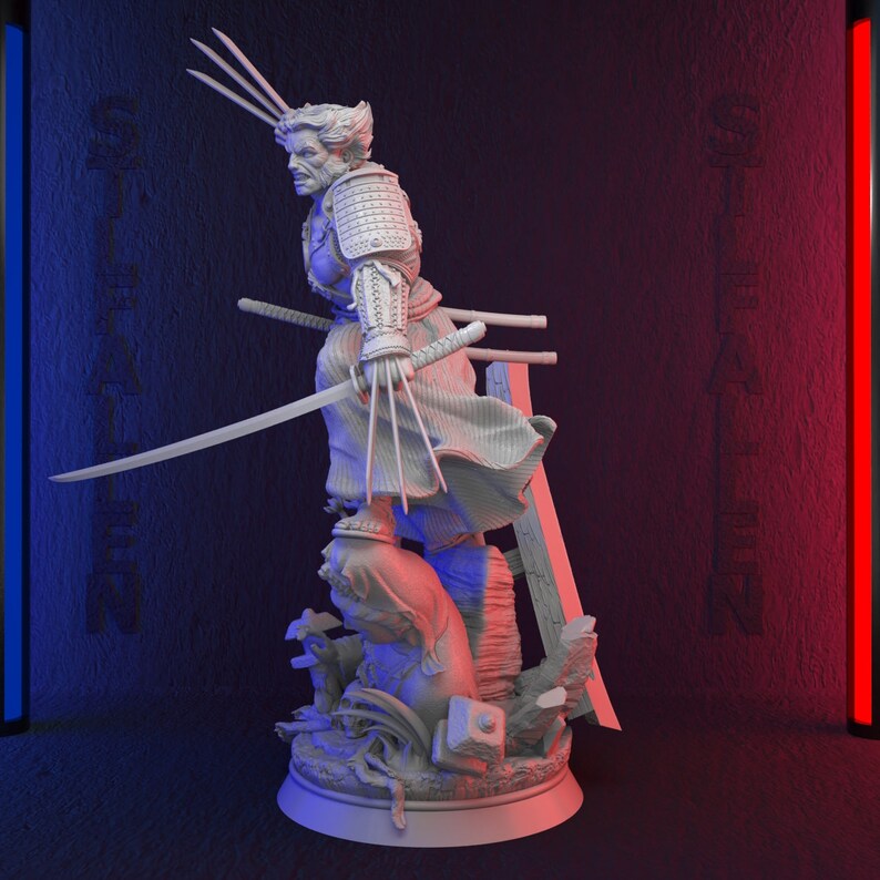 Wolverine Samurai 3D Printable STL File -instant Download - Fast and ...