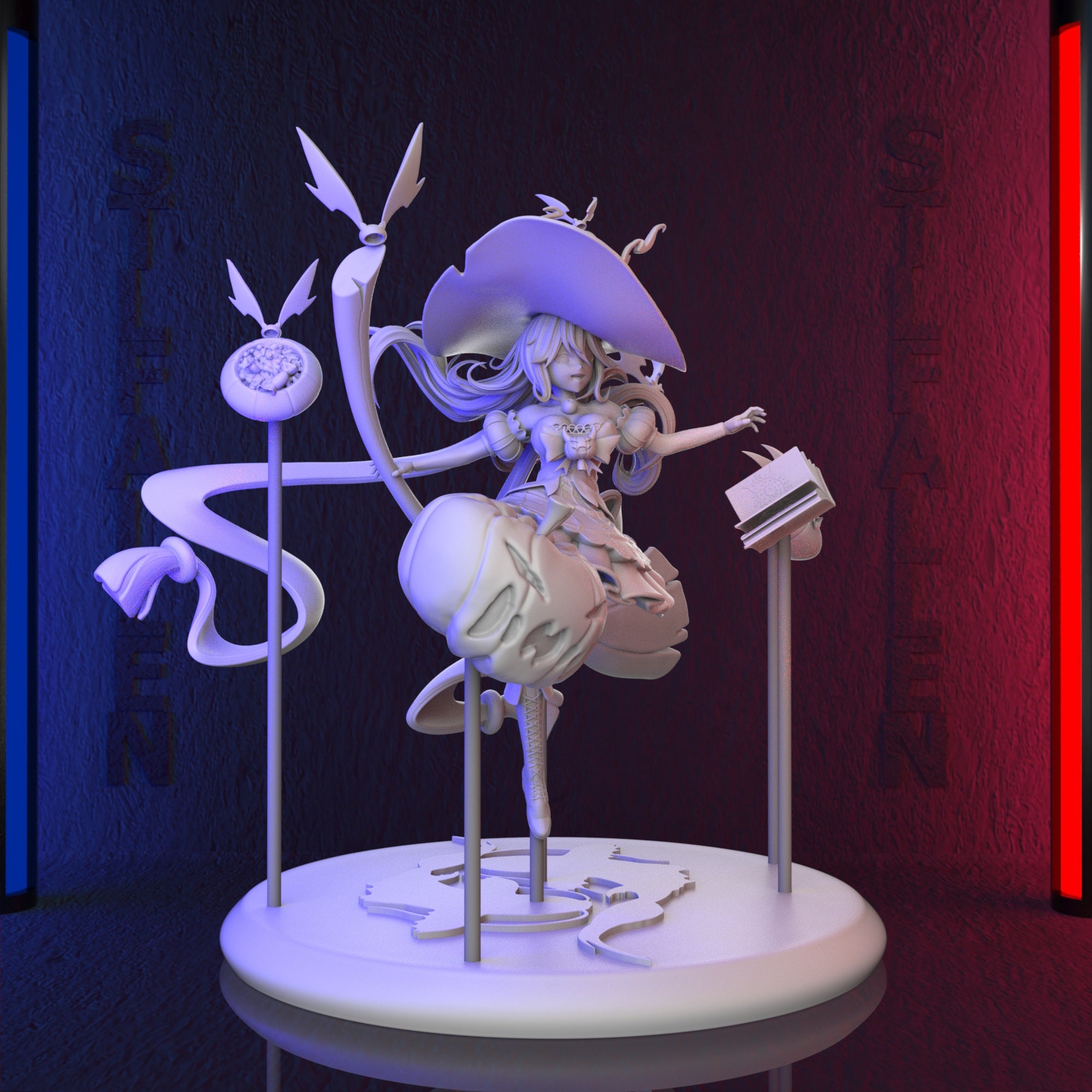 Little Witch Halloween 3D Printable STL File instant Download - Etsy