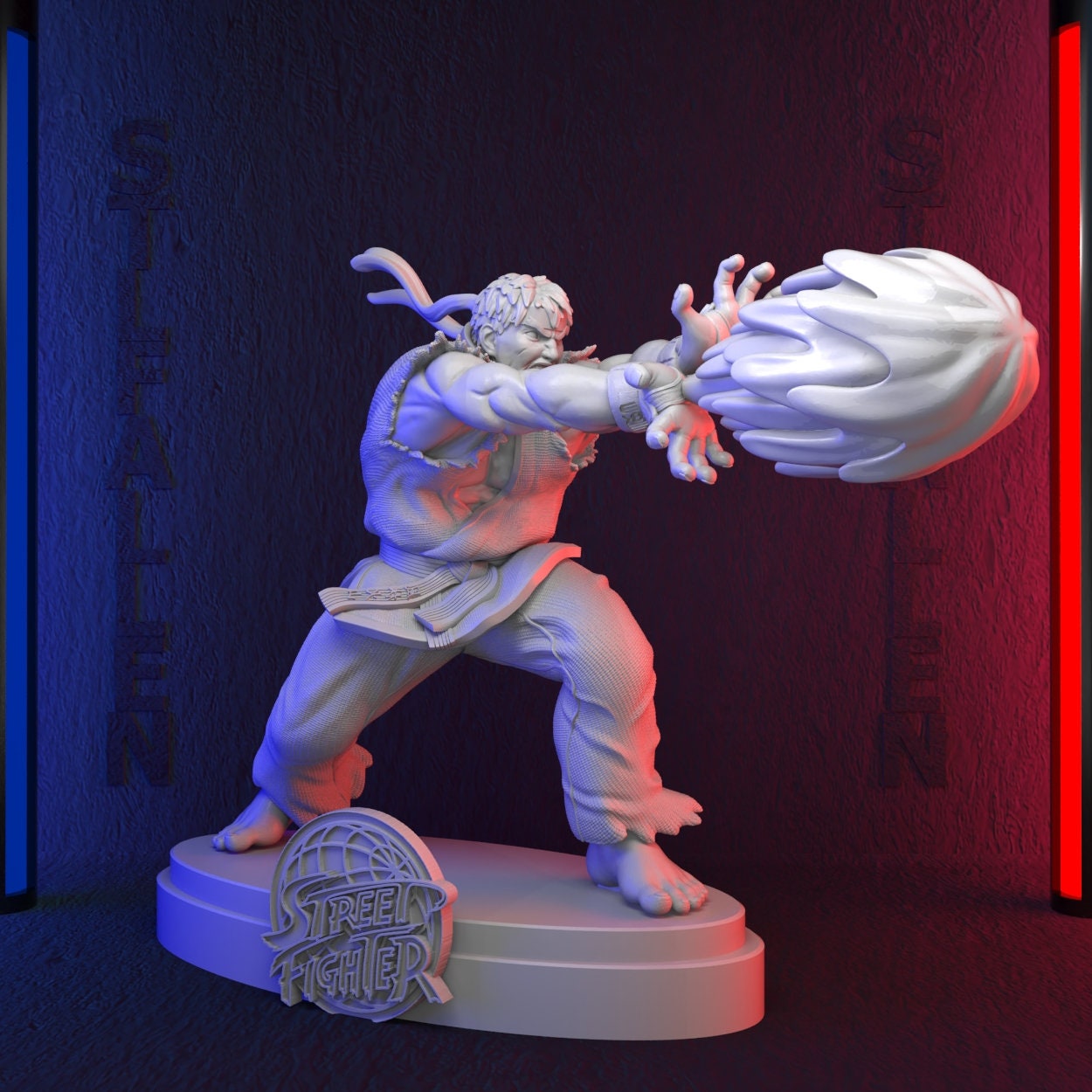 Street Figther Ryu - 3D Printable STL File -instant Download - Fast and ...