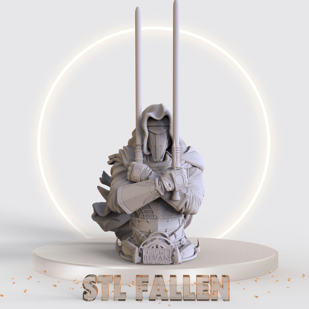 Darth Revan Bust 3D Printable STL File -instant Download - Fast and ...