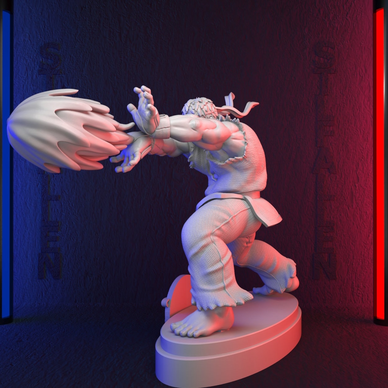 Street Figther Ryu - 3D Printable STL File -instant Download - Fast and ...