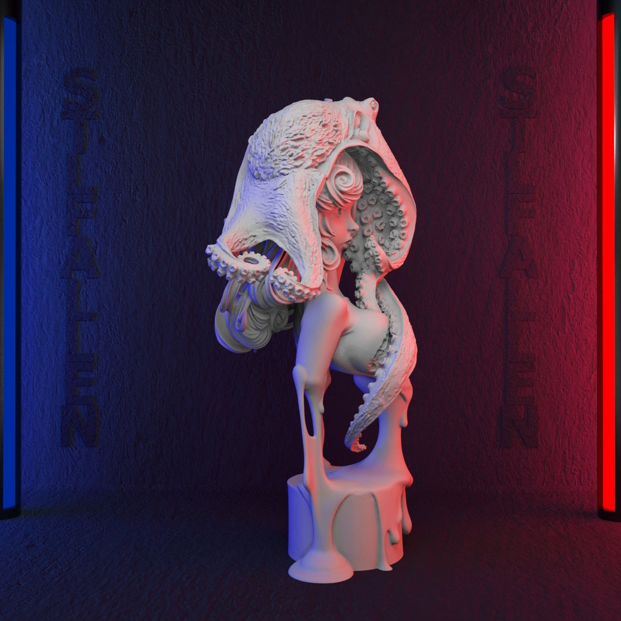 Octopus Girl 3D Printable STL File -instant Download - Fast and Easy ...