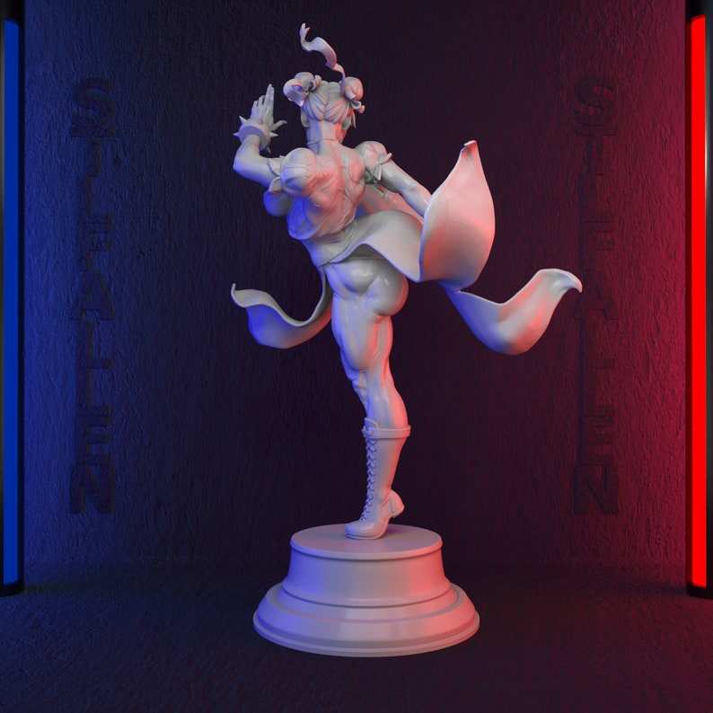 Chun Li Street Fighter 3D Printable STL File instant - Etsy