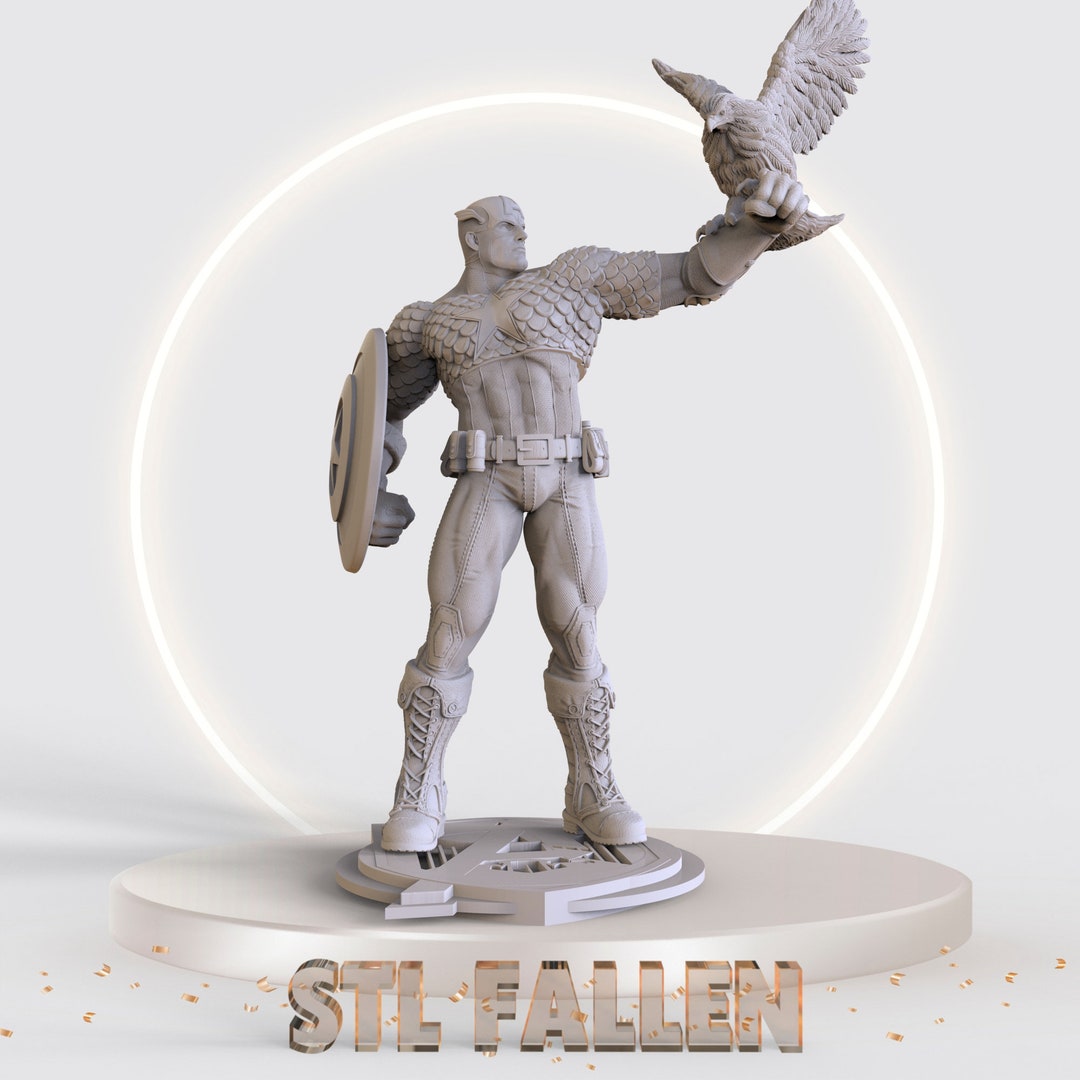 Capitan America Eagle 3D Printable STL File -instant Download - Fast ...