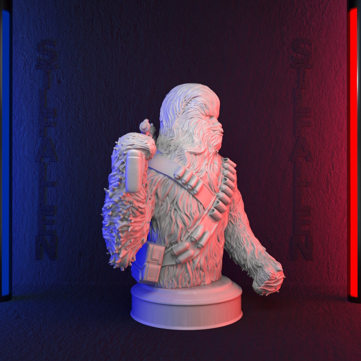 Chewbacca Bust 3D Printable STL File -instant Download - Fast and Easy ...
