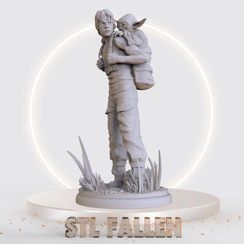 Luke y yoda Archivo STL imprimible en 3D Descarga - Etsy México