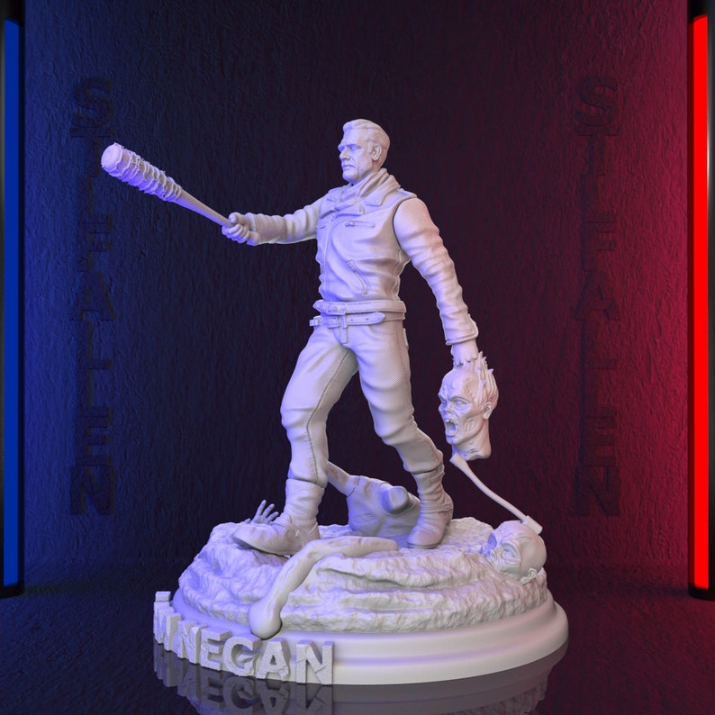 The Walking Dead Negan Statue 3D Printable STL File -instant Download ...